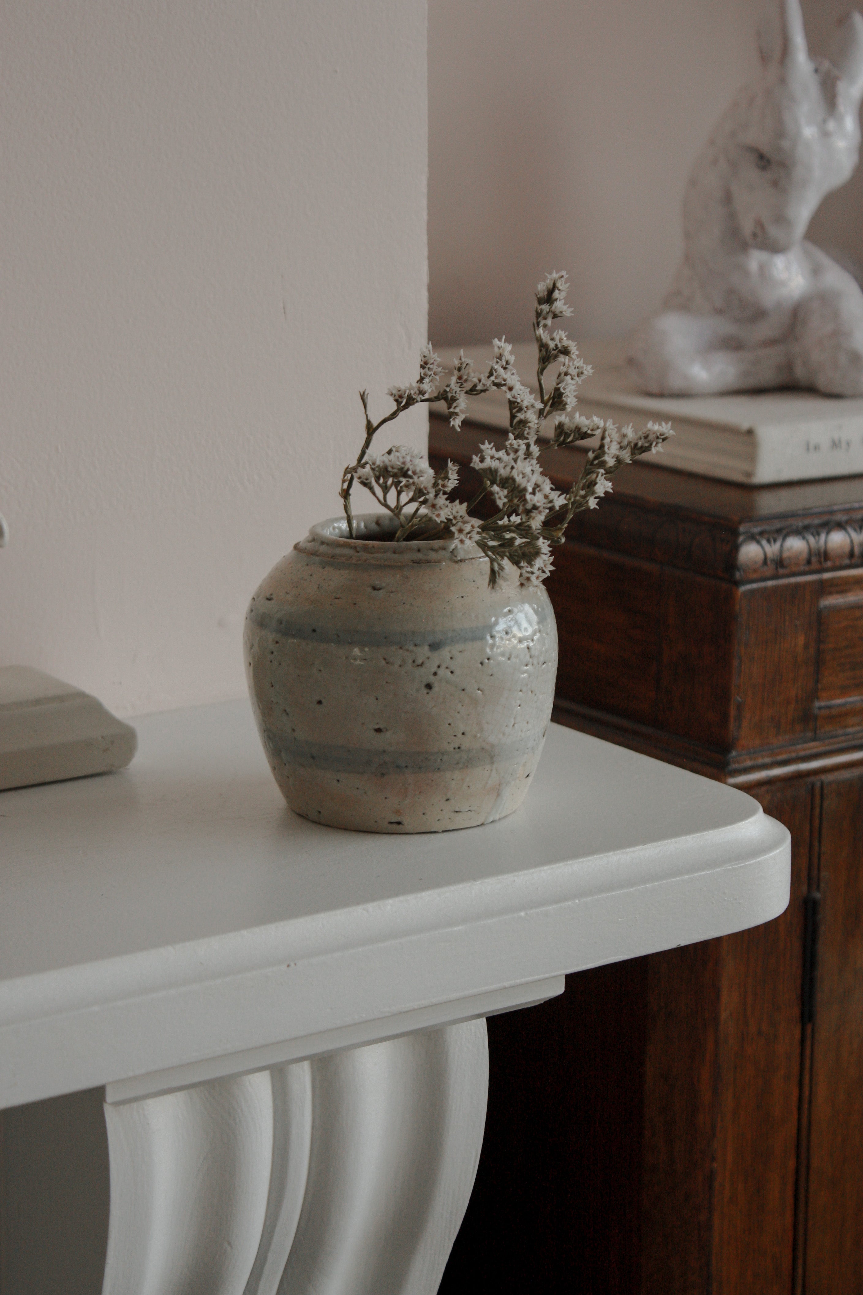 Vintage small banded ginger jar – Forage & Folk
